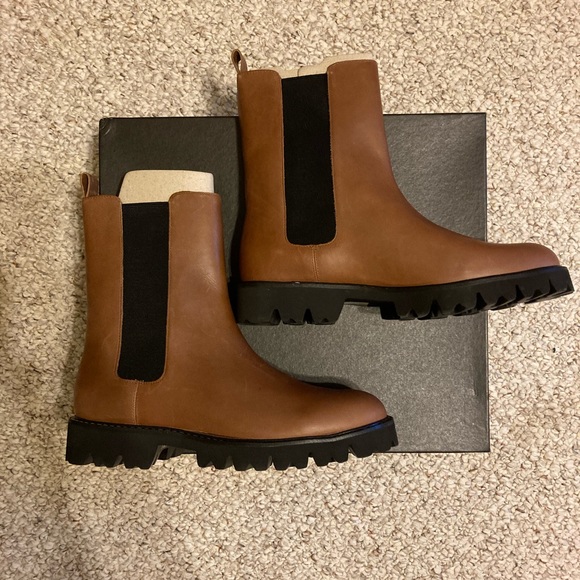 J. Crew | Shoes | J Crew Jaden Lugsole Highshaft Chelsea Boots In ...